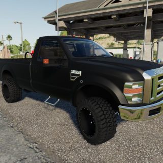 F350 Single cab dully v1.0 FS19 мод | Farming Simulator 25 моды