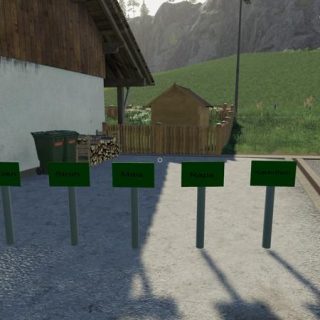 Placeable Signs Mod v1.0 FS19 мод | Farming Simulator 25 моды