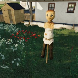 Placeable Scarecrow v1.0 FS19 мод | Farming Simulator 25 моды