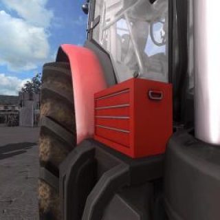 RED TOOLBOX PREFAB V1.0 FS19 мод | Farming Simulator 25 моды