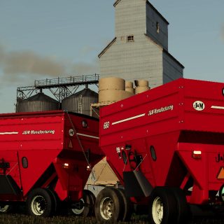 J & M 680 Gravity Wagons v1.0 FS19 мод | Farming Simulator 25 моды