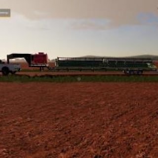 FS19 Gooseneck Header Trailer v1.0 FS19 мод | Farming Simulator 25 моды