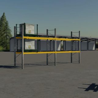 Pallet Racking v1.0.0.0 FS19 мод | Farming Simulator 25 моды