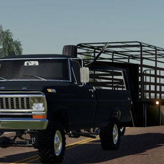 1972 Ford F100 Bumpside v1.0 FS19 мод | Farming Simulator 25 моды