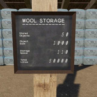 Wool Storage v1.0.0.0 FS19 мод | Farming Simulator 25 моды