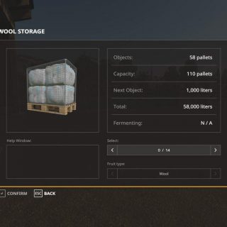 Wool Storage v1.0.0.0 FS19 | Farming Simulator 22 мод | FS 19 МОДЫ