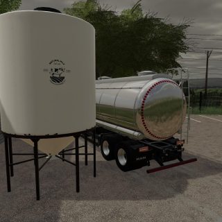 Milk Tank v1.0 FS19 мод | Farming Simulator 25 моды