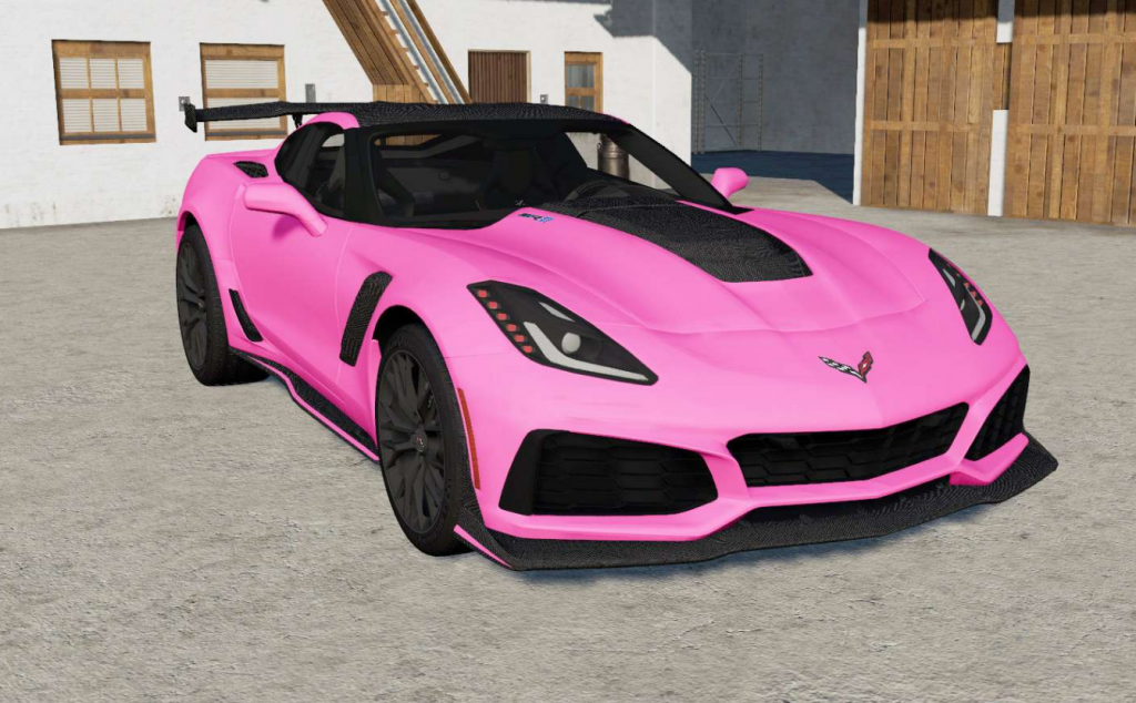 Chevrolet Corvette ZR1 (C7) 2018 v1.0 FS19 мод | Farming Simulator 25 моды