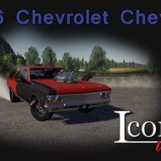 1966 Chevrolet Chevelle v1.0 FS19 мод | Farming Simulator 25 моды