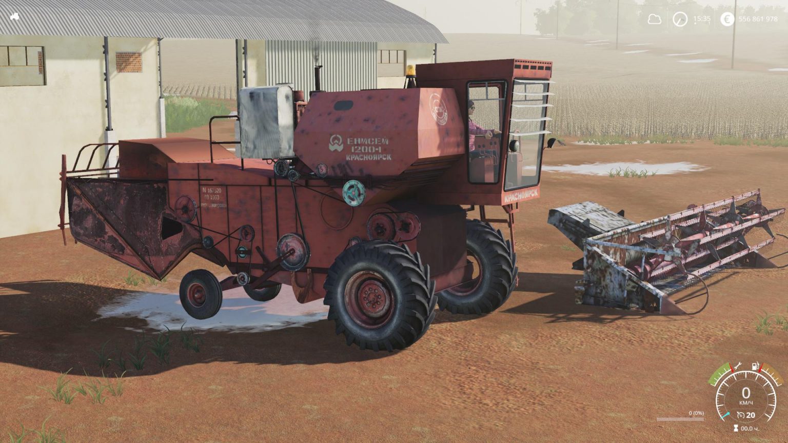 Енисей 1200-1 v1.0 FS19 мод | Farming Simulator 25 моды