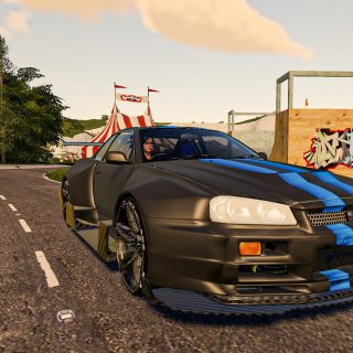 Nissan Skyline GTR R34 v1.0 FS19 мод | Farming Simulator 25 моды
