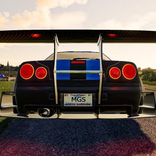 Nissan Skyline GTR R34 v1.0 FS19 мод | Farming Simulator 25 моды