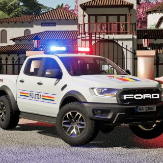 Ford Ranger Politia v1.0 FS19 мод | Farming Simulator 25 моды