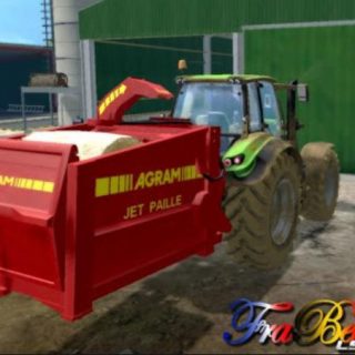 Соломоразбрасыватель Agram Jet paille v1.0 FS19 мод | Farming Simulator ...