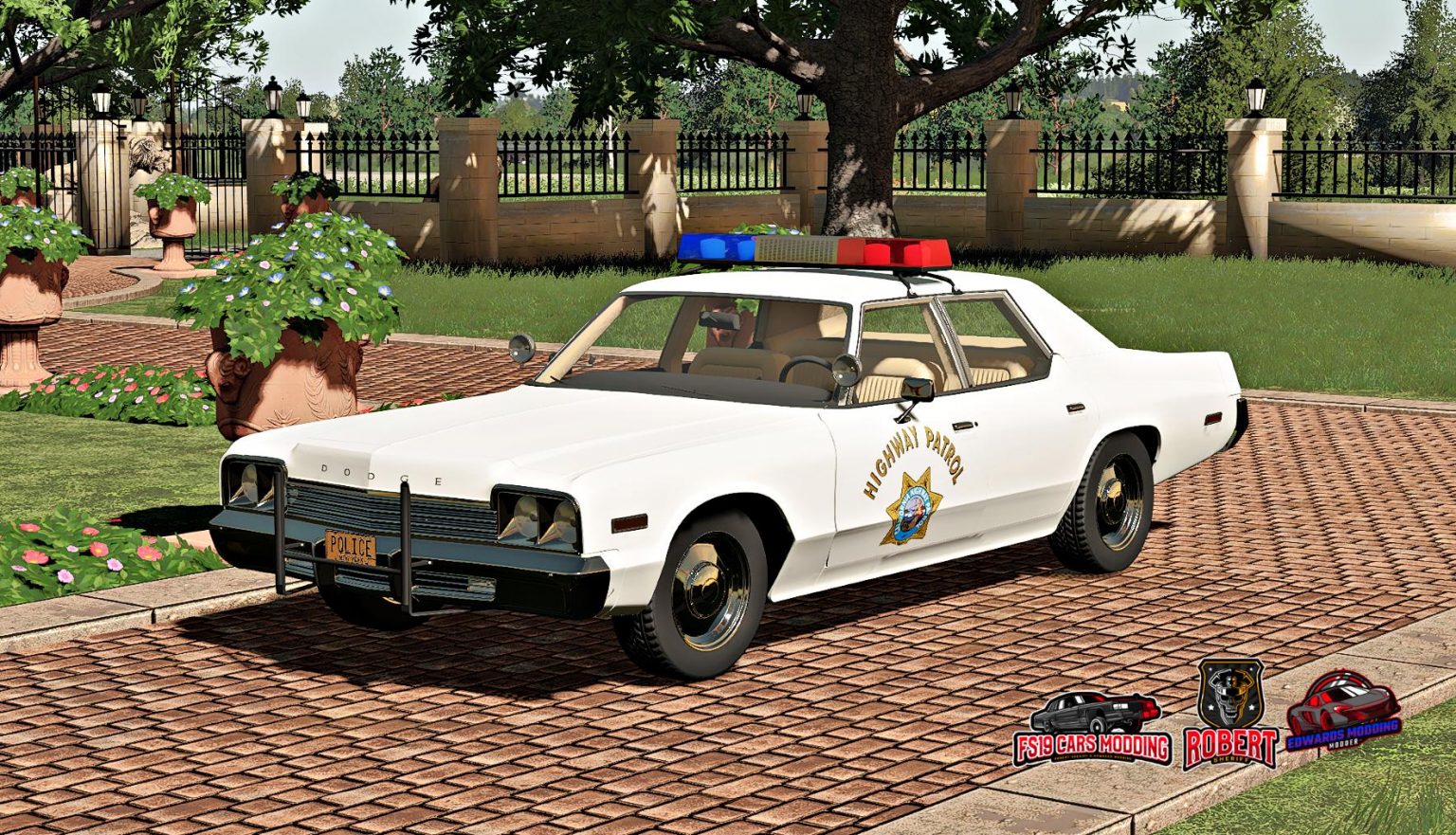 Dodge Monaco Police 1974 v1.0 FS19 мод | Farming Simulator 25 моды