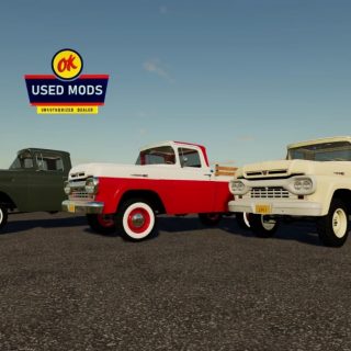 Ford F100 4x4 1960 года v1.0 FS19 мод | Farming Simulator 25 моды