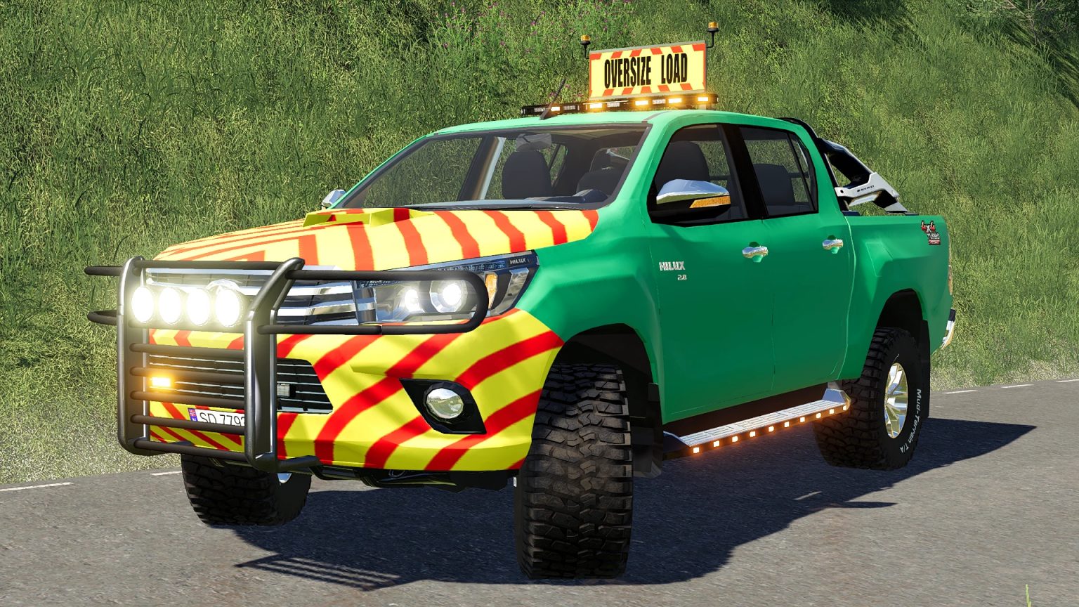Toyota Hilux Pilotcar v2.3 FS19 мод | Farming Simulator 25 моды