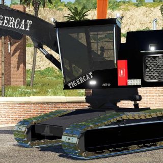 Tigercat 870C Black Edition v1.0.1 FS19 мод | Farming Simulator 25 моды