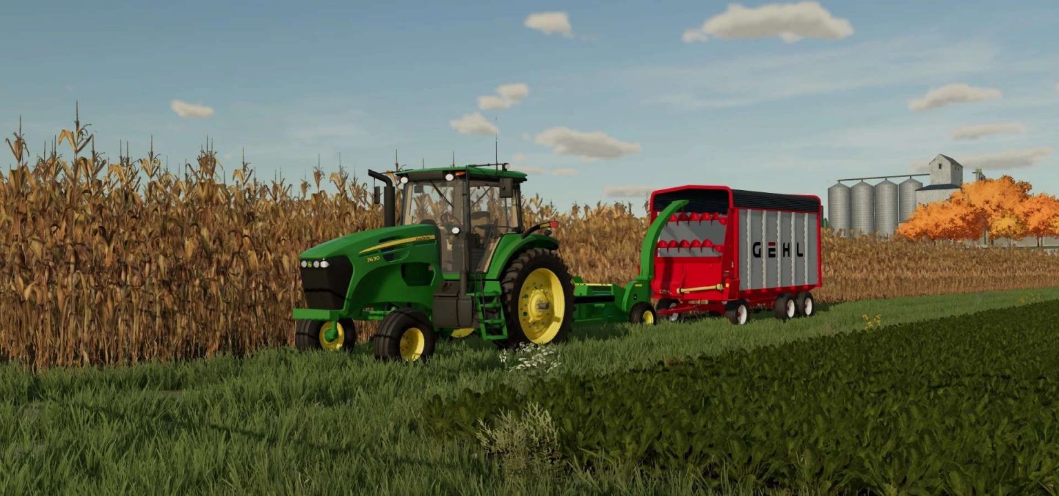 FS22 Gehl Chopper Boxes Trailer v1.0.0.0 мод | Farming Simulator 25 моды