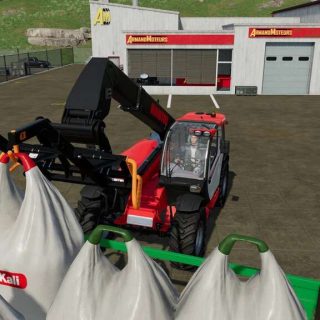 FS22 Telehandler Big Bag Lifter v1.0.1.0 мод | Farming Simulator 25 моды