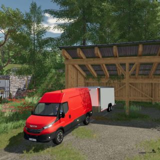 FS22 Iveco DAILY 35-160 L2H2 2022 v1.0 мод | Farming Simulator 25 моды