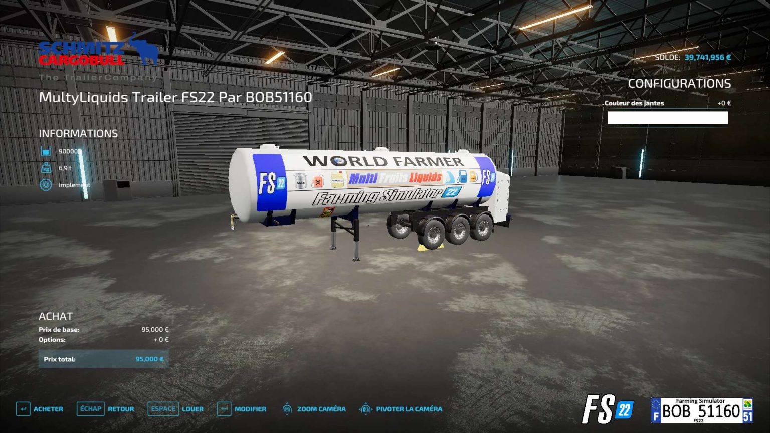 FS22 Multi Fruits Liquid Trailer v1.0.0.0 мод | Farming Simulator 25 моды