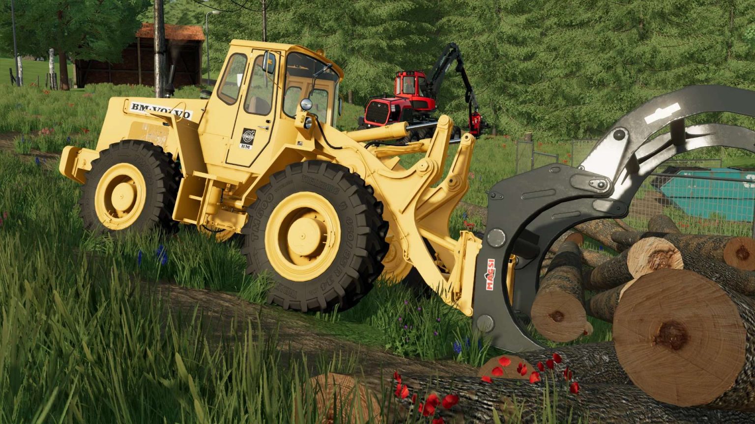 Колесный погрузчик Volvo FS22 v1.0.0.0 мод | Farming Simulator 25 моды