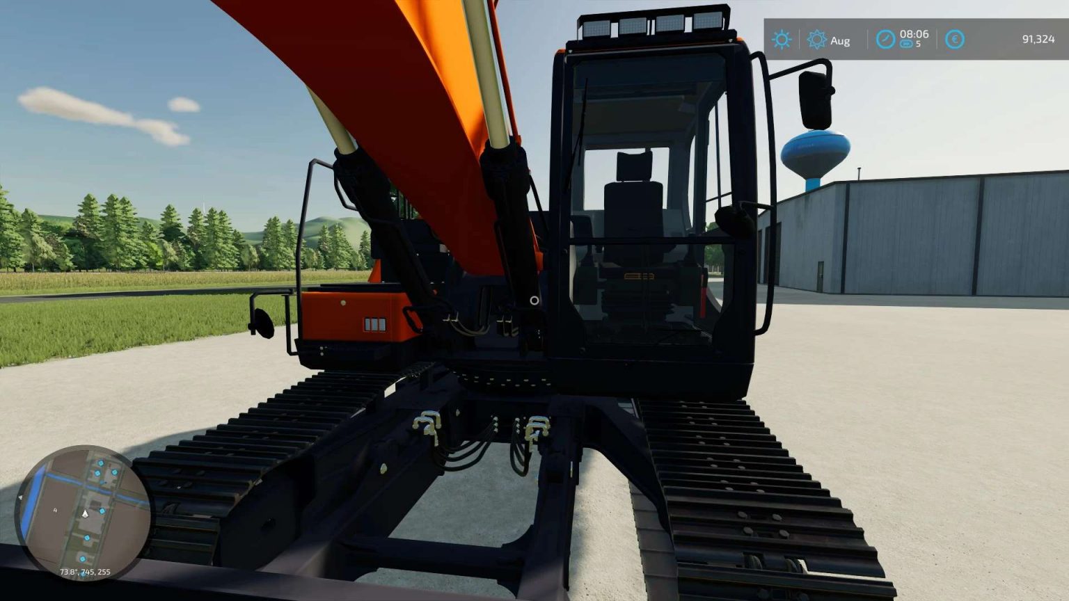 FS22 Doosan DX225 v1.0.0.0 мод | Farming Simulator 25 моды