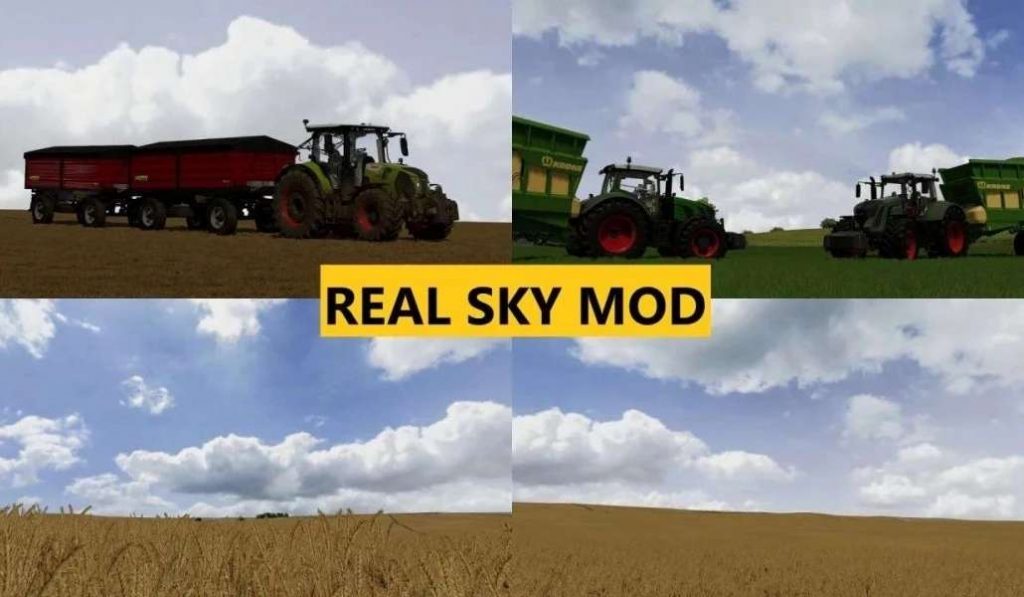 FS22 Real Dynamic Sky Мод V1.0.0.0 мод | Farming Simulator 25 моды