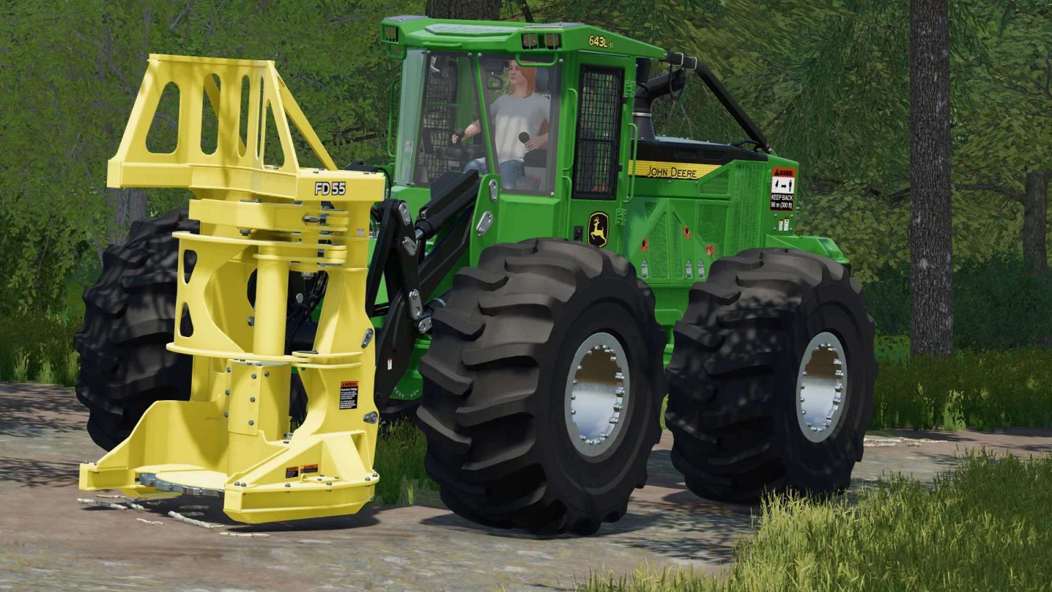 Валочно-пакетирующая машина John Deere 643L-II FS22 v1.0.0.0 мод ...