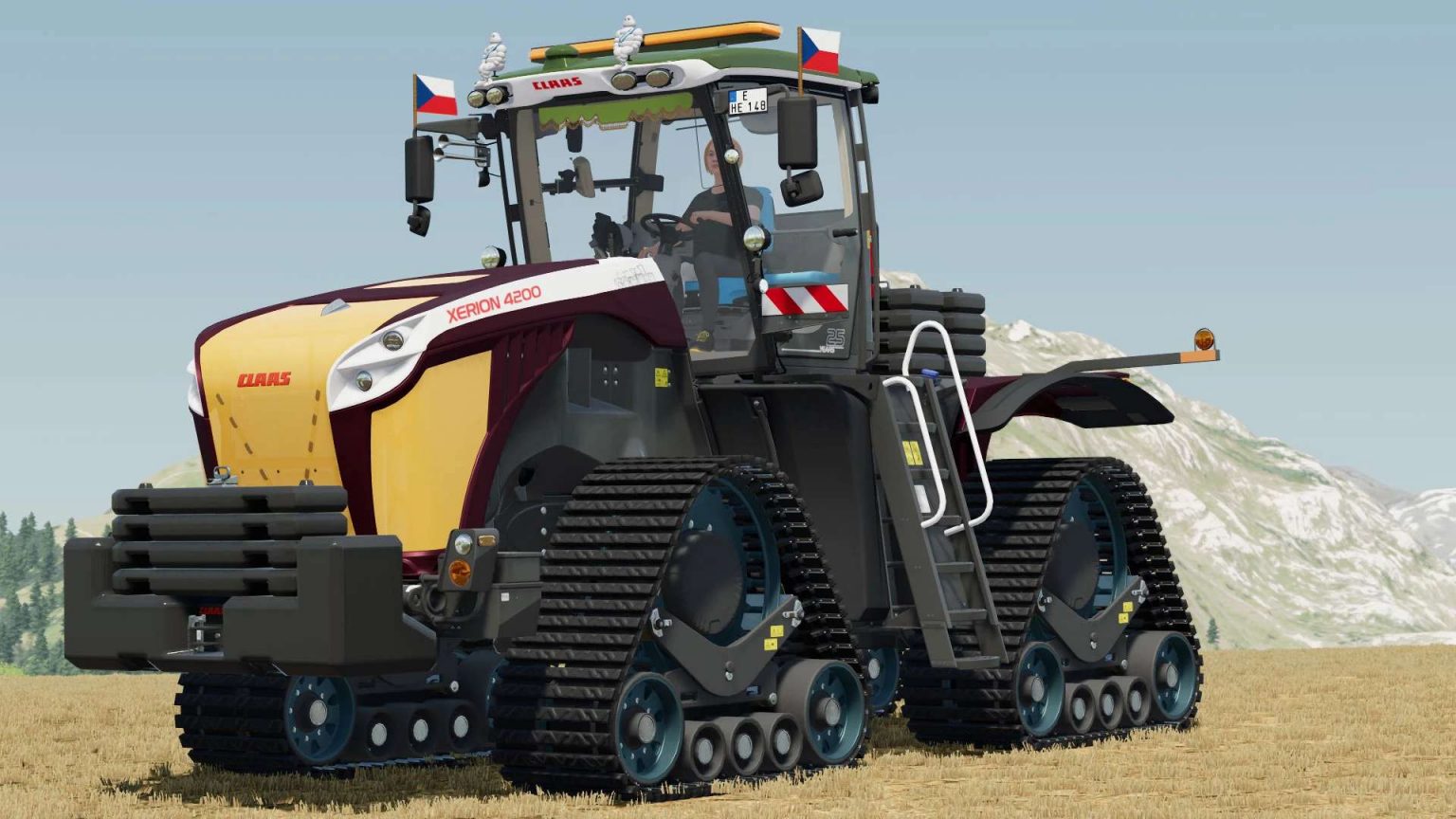 FS22 Claas Xerion 4200/5000 v1.0.0.0 мод | Farming Simulator 25 моды