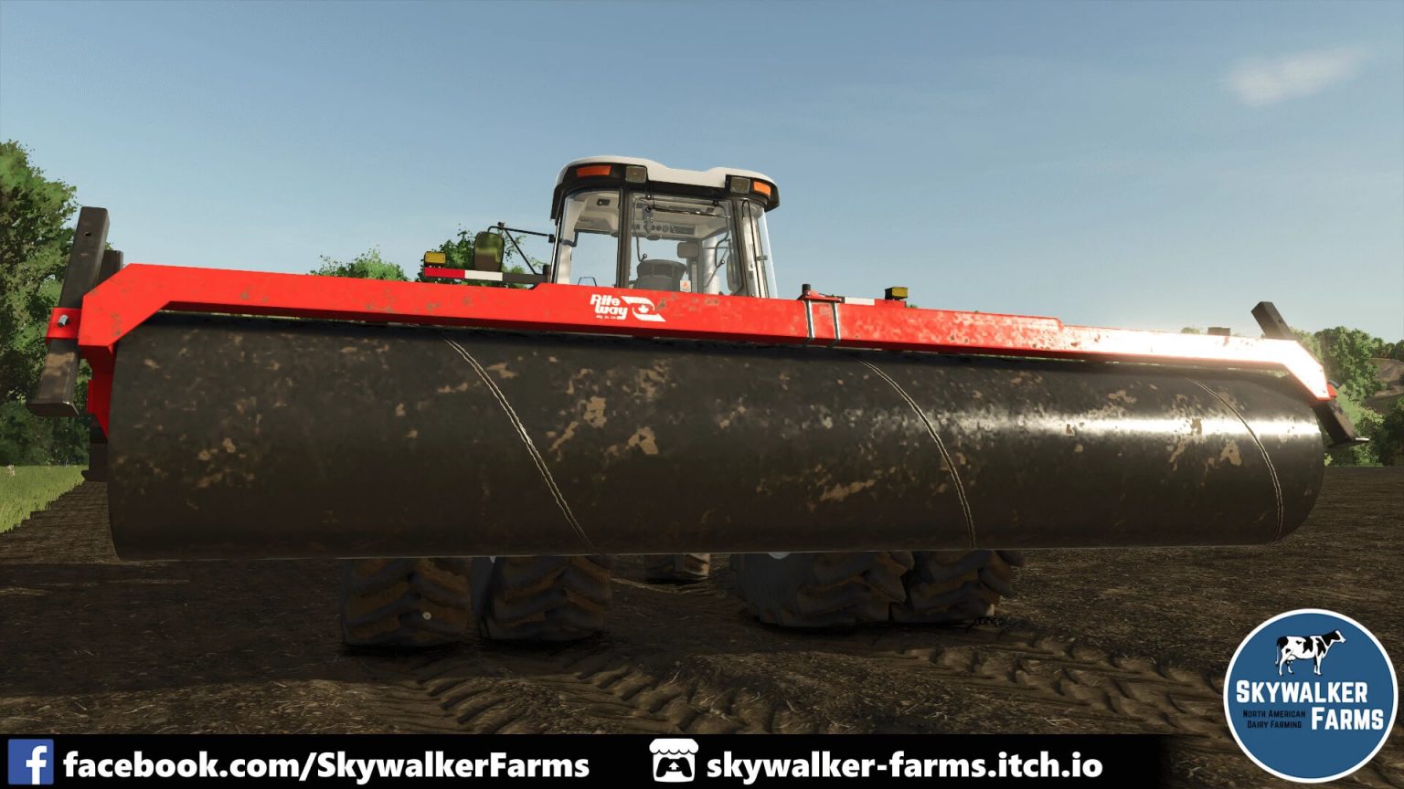FS25 Rite Way Mfg. TPH-20 Land Roller v1.0.0.0 мод | Farming Simulator ...